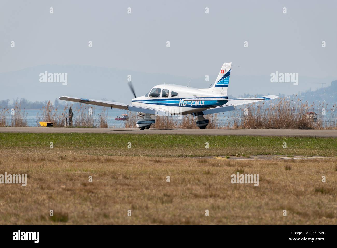 Wangen-Lachen, Switzerland, March 27, 2022 Piper PA28-181 Archer II ...