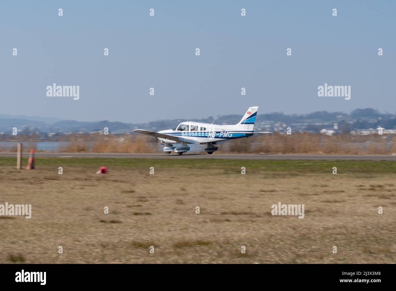 Wangen-Lachen, Switzerland, March 27, 2022 Piper PA28-181 Archer II ...
