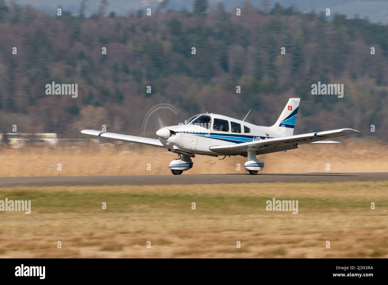 Wangen-Lachen, Switzerland, March 27, 2022 Piper PA28-181 Archer II ...