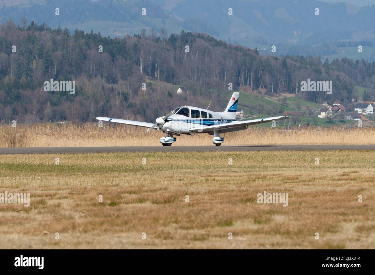 Wangen-Lachen, Switzerland, March 27, 2022 Piper PA28-181 Archer II ...