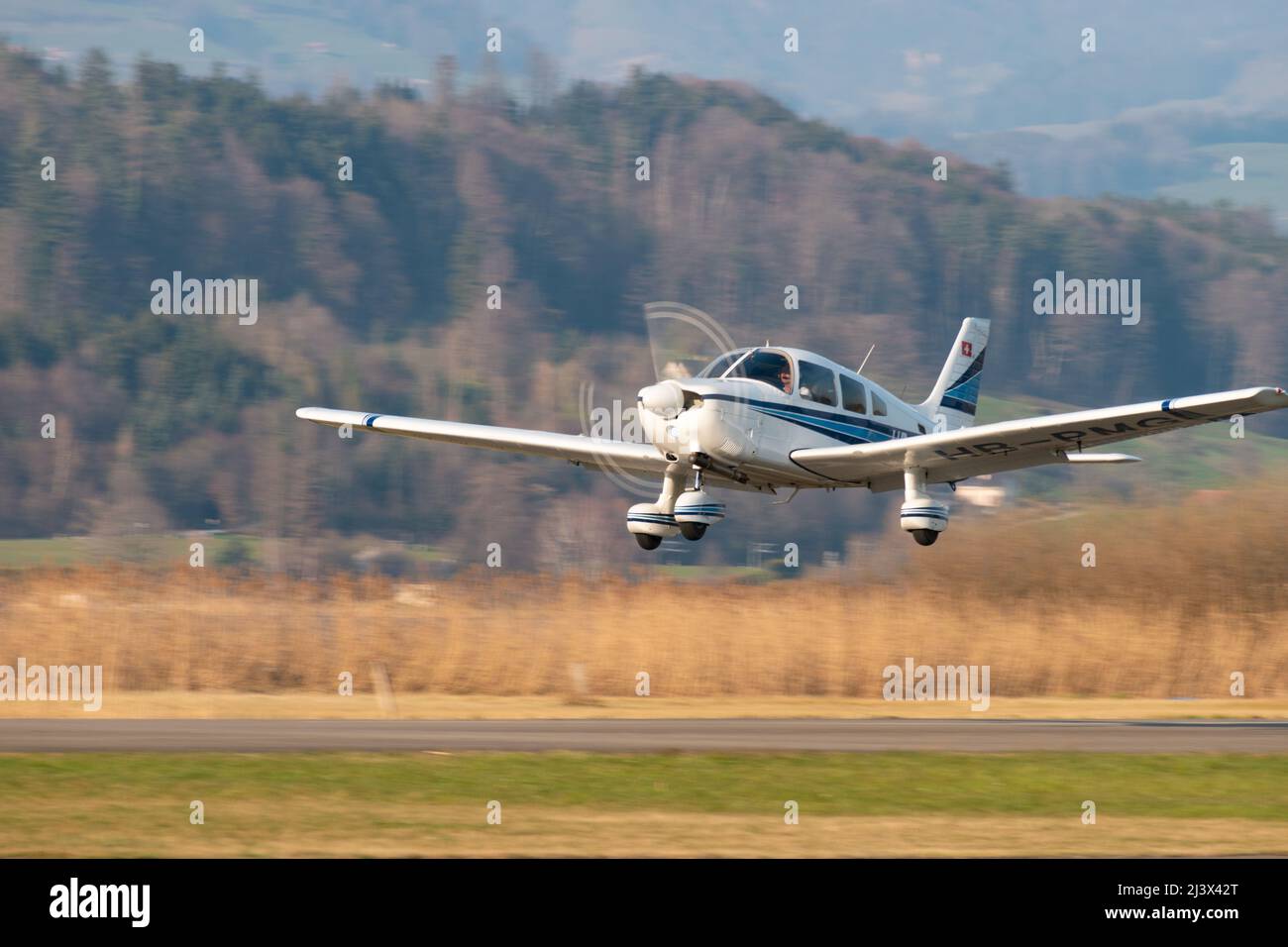 Wangen-Lachen, Switzerland, March 27, 2022 Piper PA28-181 Archer II ...