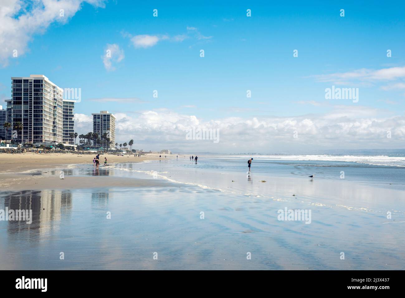Scenic Spring afternoon with a view of Coronado Central Beach. Coronado ...