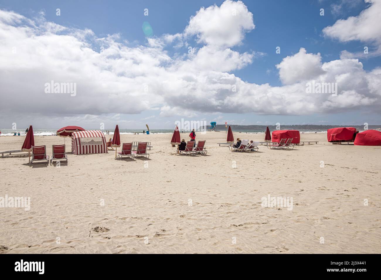Scenic Spring afternoon with a view of Coronado Central Beach. Coronado ...