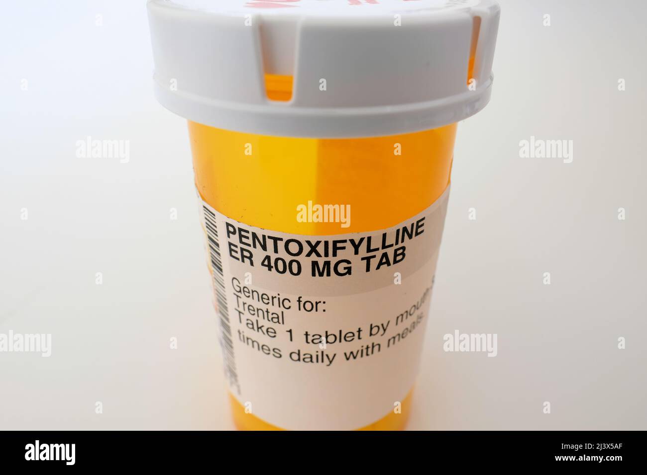 Prescription medication Pentoxifylline, used for increased blood flow ...