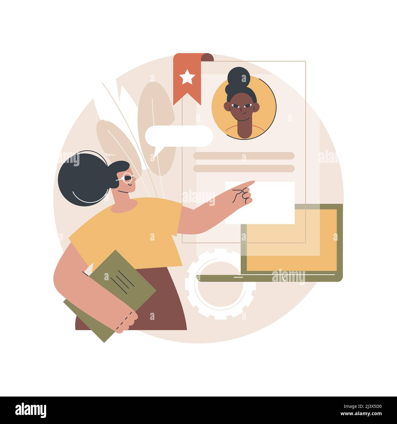 Hr vector cartoon hi-res stock photography and images - Alamy