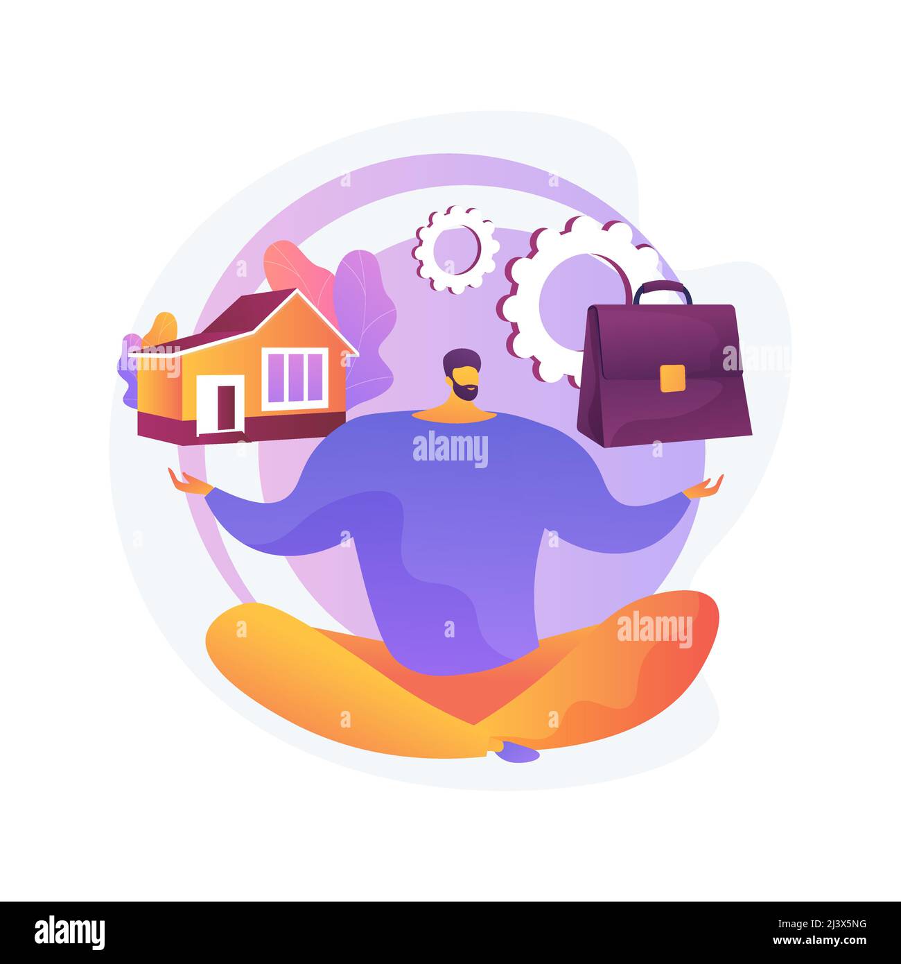 Balancing time career success Cut Out Stock Images & Pictures - Alamy