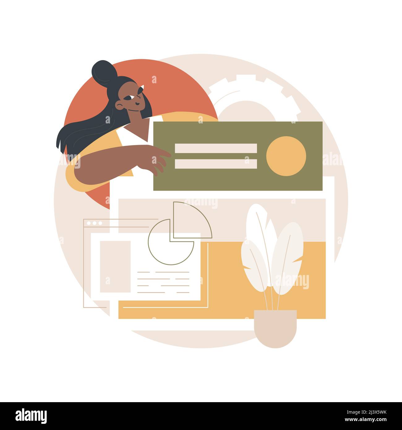 Page creation Stock Vector Images - Alamy