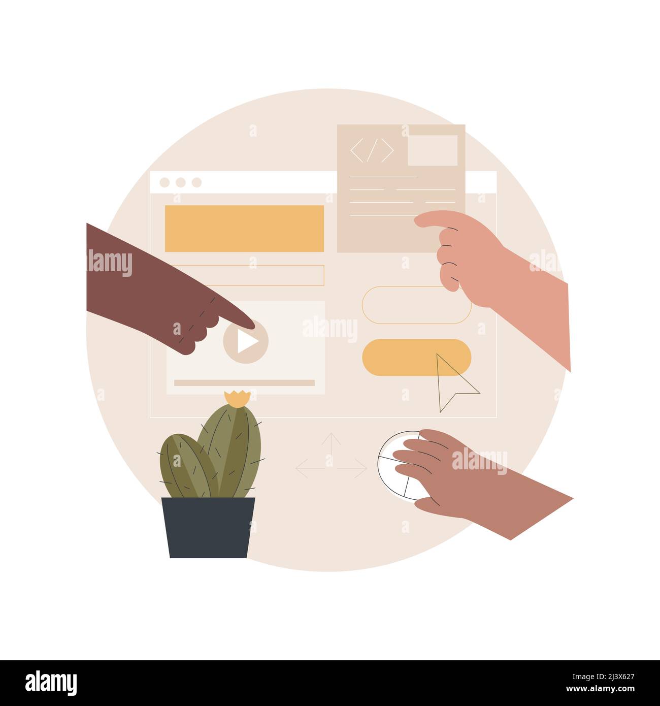 Experience design abstract concept vector illustration. User experience ...