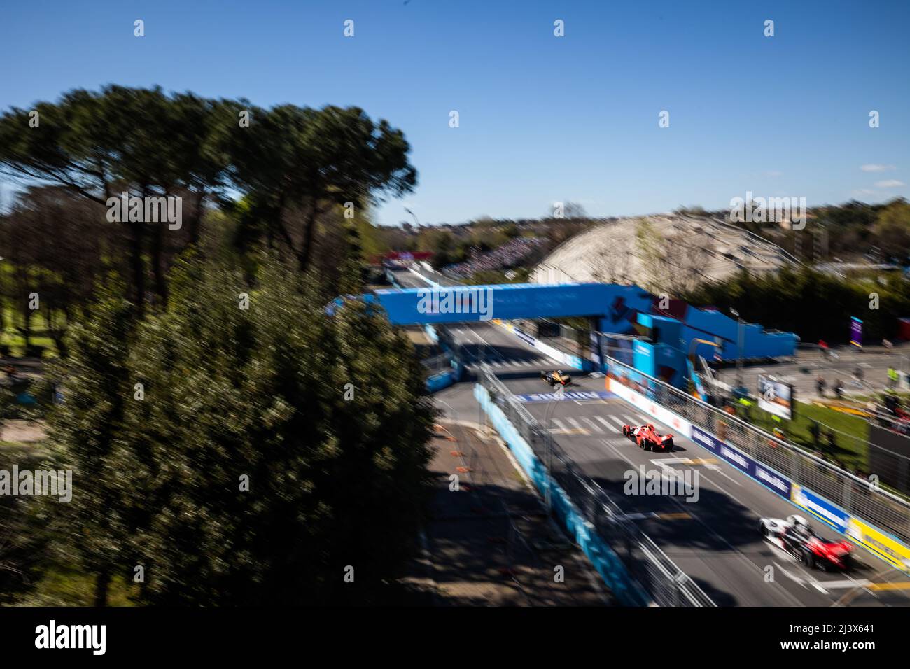 race action during the 2022 Rome City ePrix, 3rd meeting of the 2021-22 ...