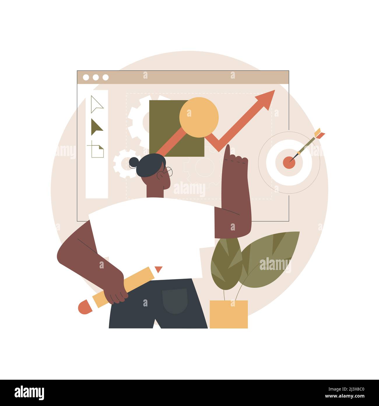 Design strategy abstract concept vector illustration. Design plan ...