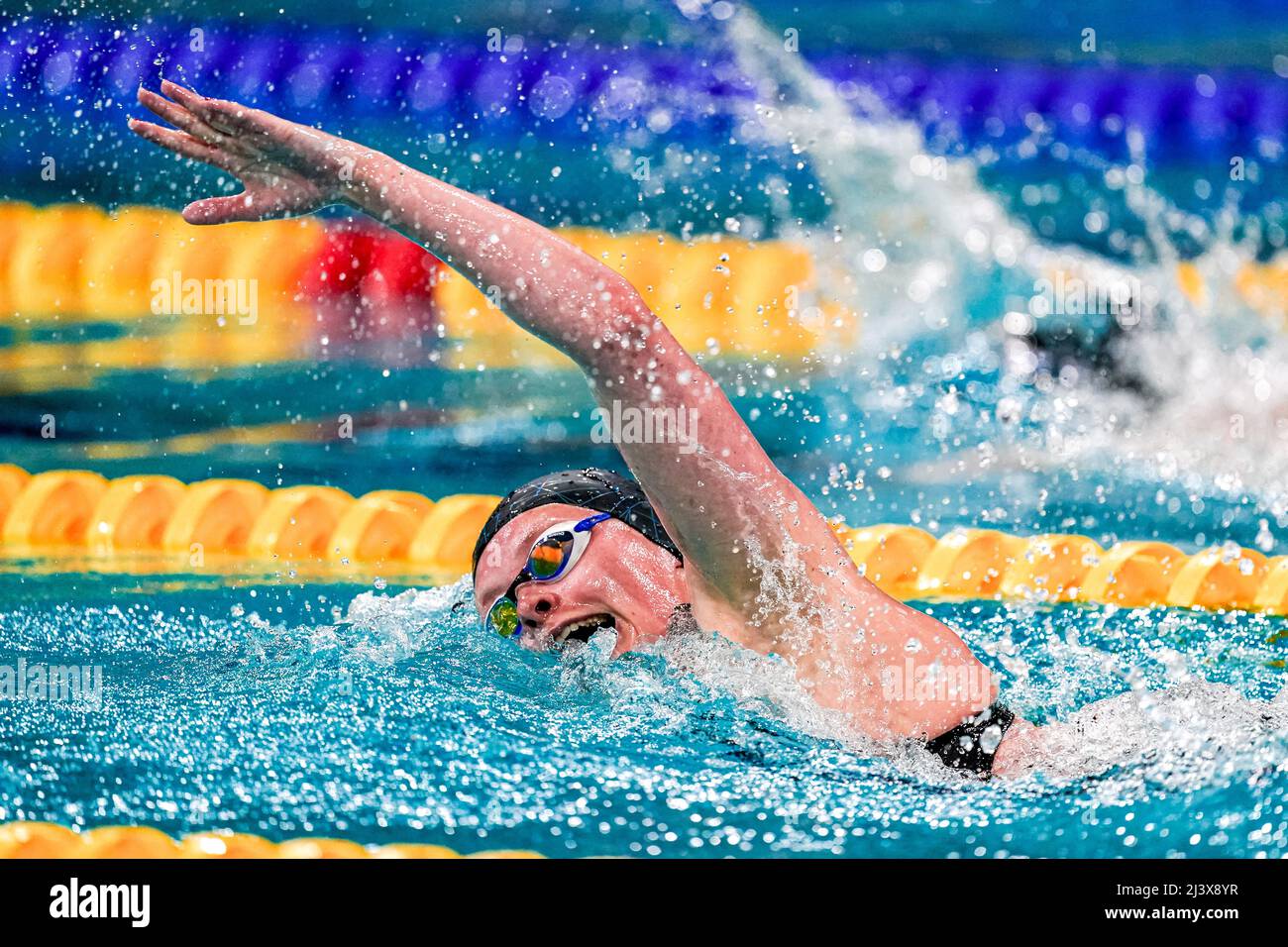 EINDHOVEN, NETHERLANDS - APRIL 10: Serena Stel competing in the Women ...