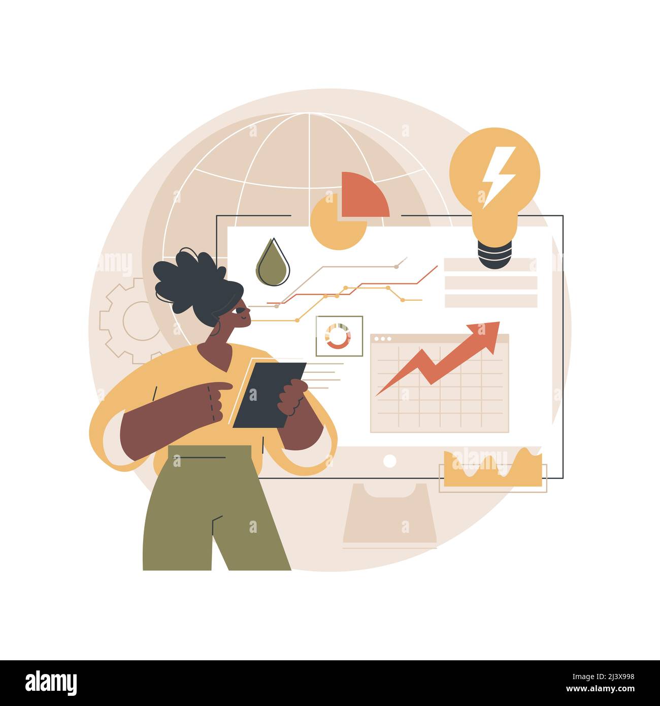 Management of resources abstract concept vector illustration. Economics ...