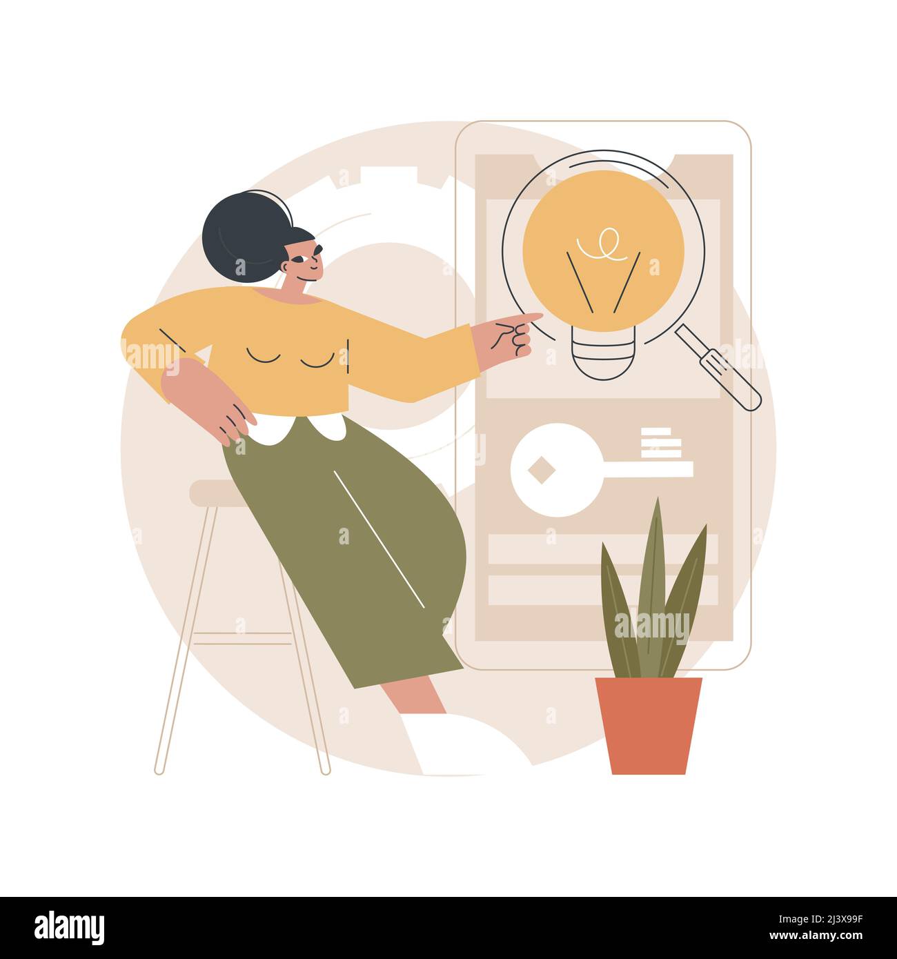 Keyword research abstract concept vector illustration. Keyword research ...