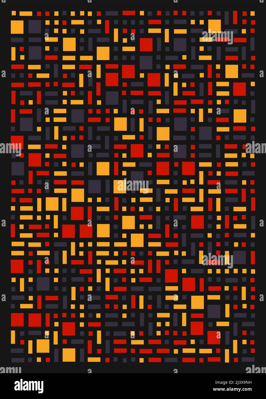 Abstract Offset Quads generative art background art illustration Stock ...