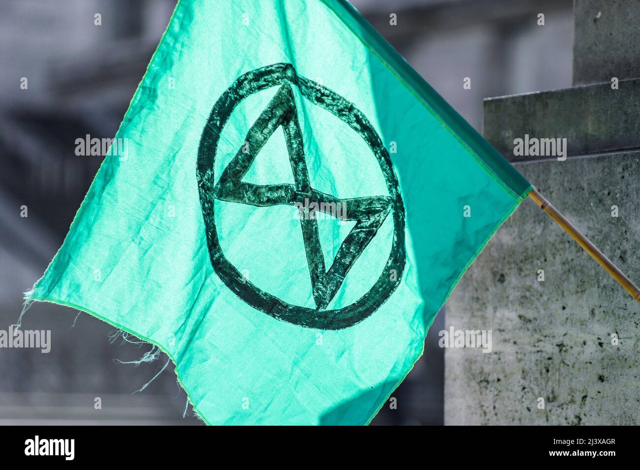 Flag Extinction Rebellion | Drapeau Extinction Rebellion Stock Photo ...
