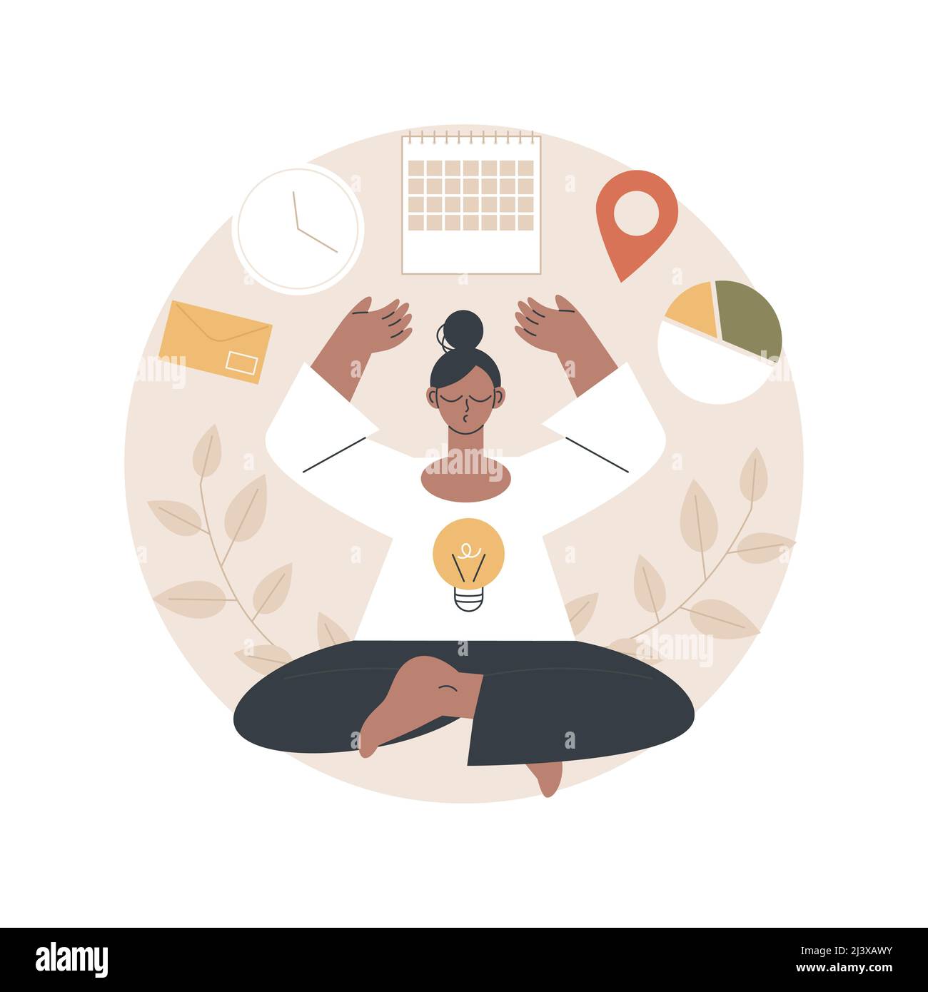 Discipline abstract concept vector illustration. Personal quality ...