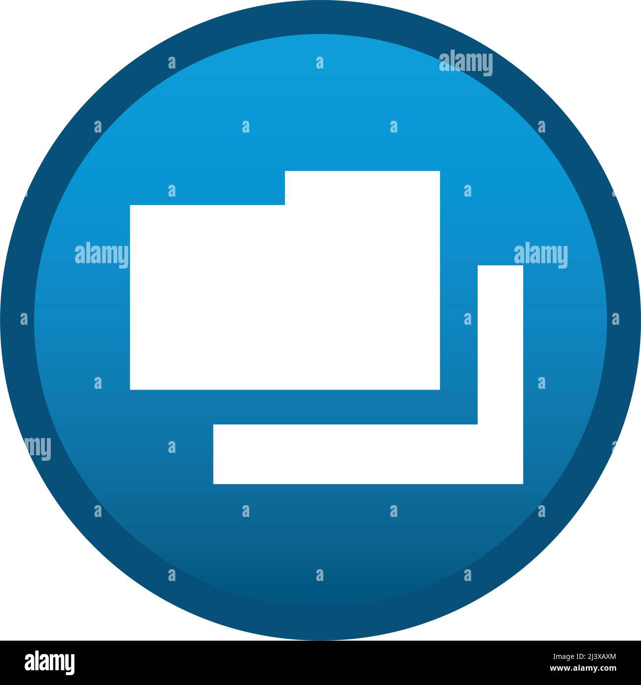 Round media web folder icon on white background - Vector illustration Stock Vector Image & Art ...