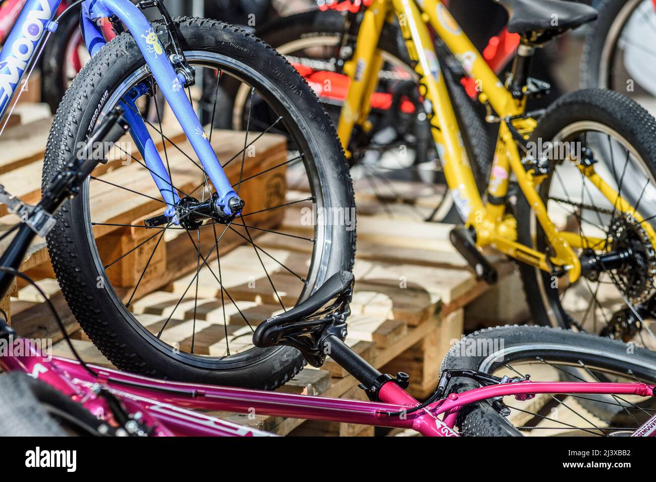 Exposition of different kind of bikcycle at the BikeBrussels - View and ...