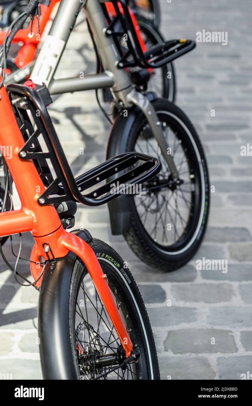 Exposition of different kind of bikcycle at the BikeBrussels - View and ...