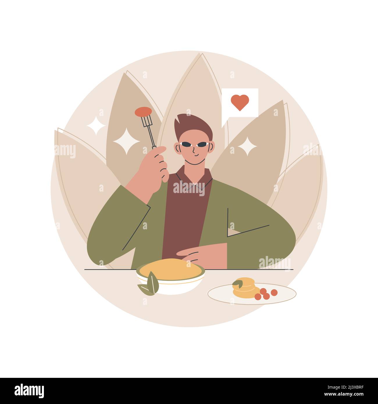 Ayurvedic diet abstract concept vector illustration. Medical practice ...