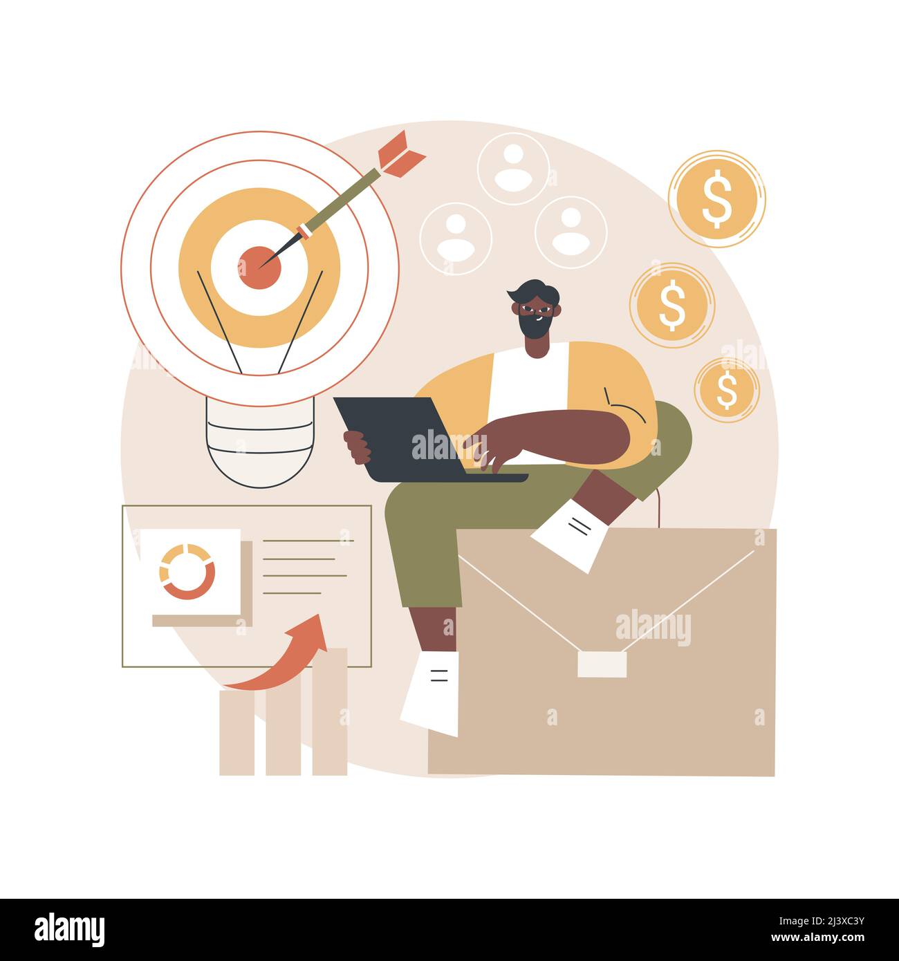 Project initiation abstract concept vector illustration. Project ...