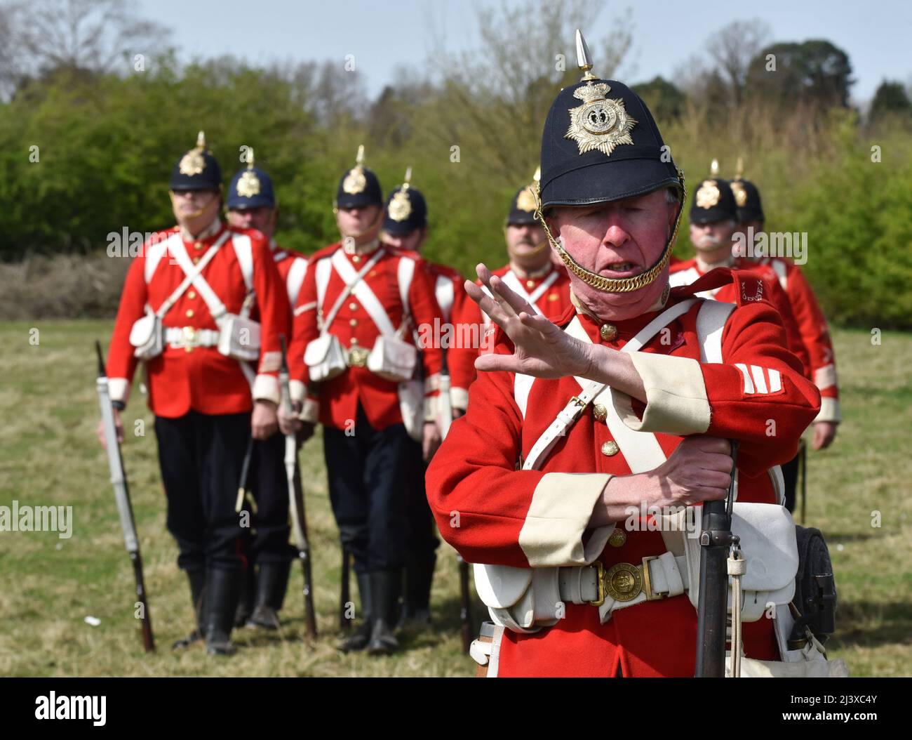 The Living History Festival, Chiltern Open Air Museum, UK. 10th Apr ...