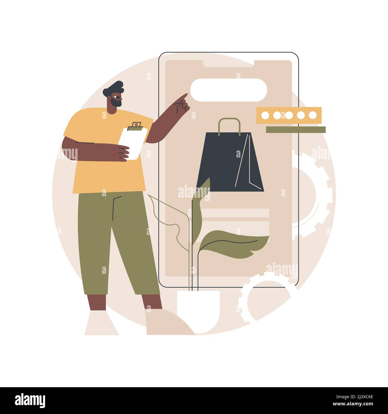 E-commerce development abstract concept vector illustration. E-commerce ...