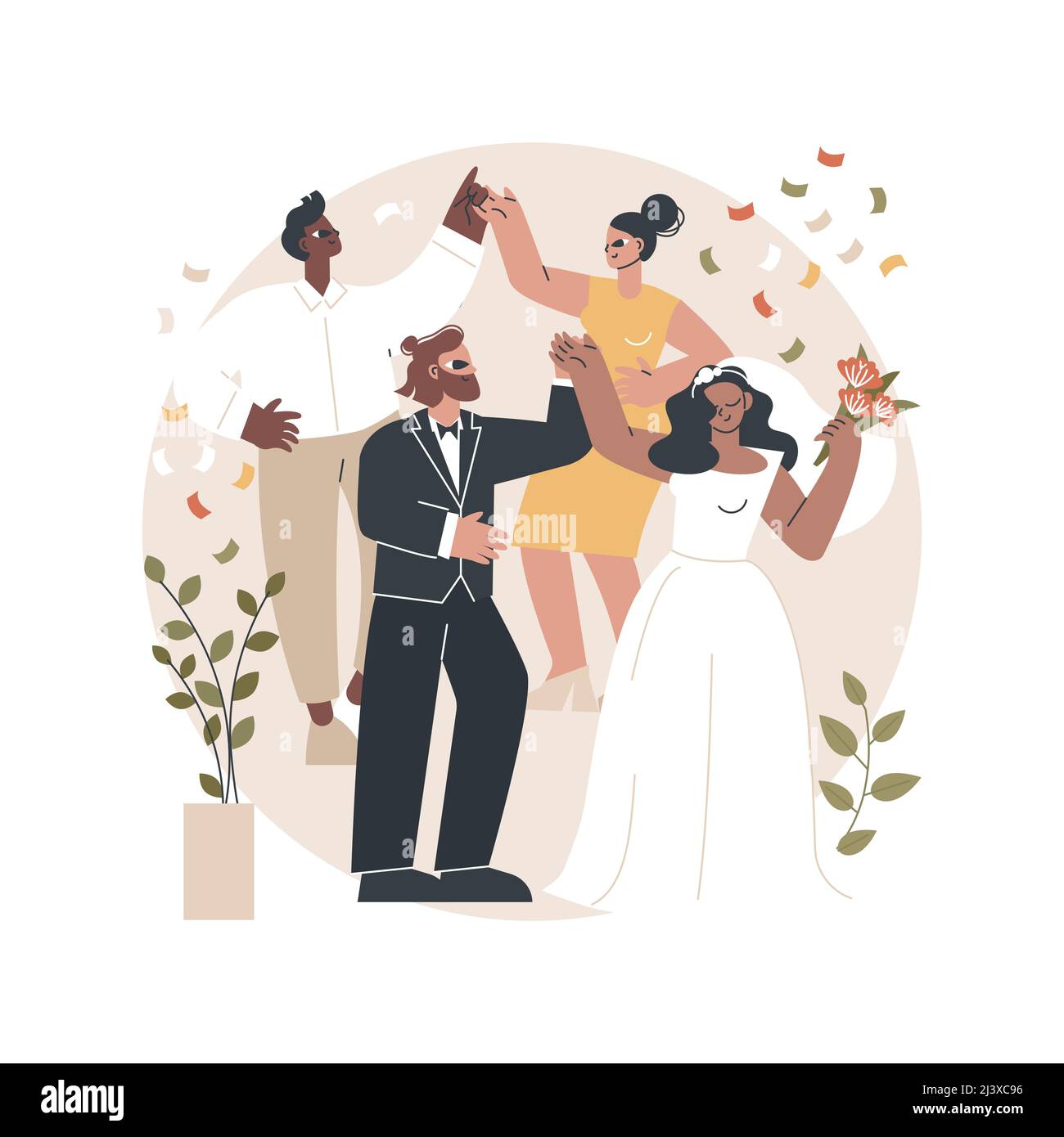 Wedding Reception Cartoon