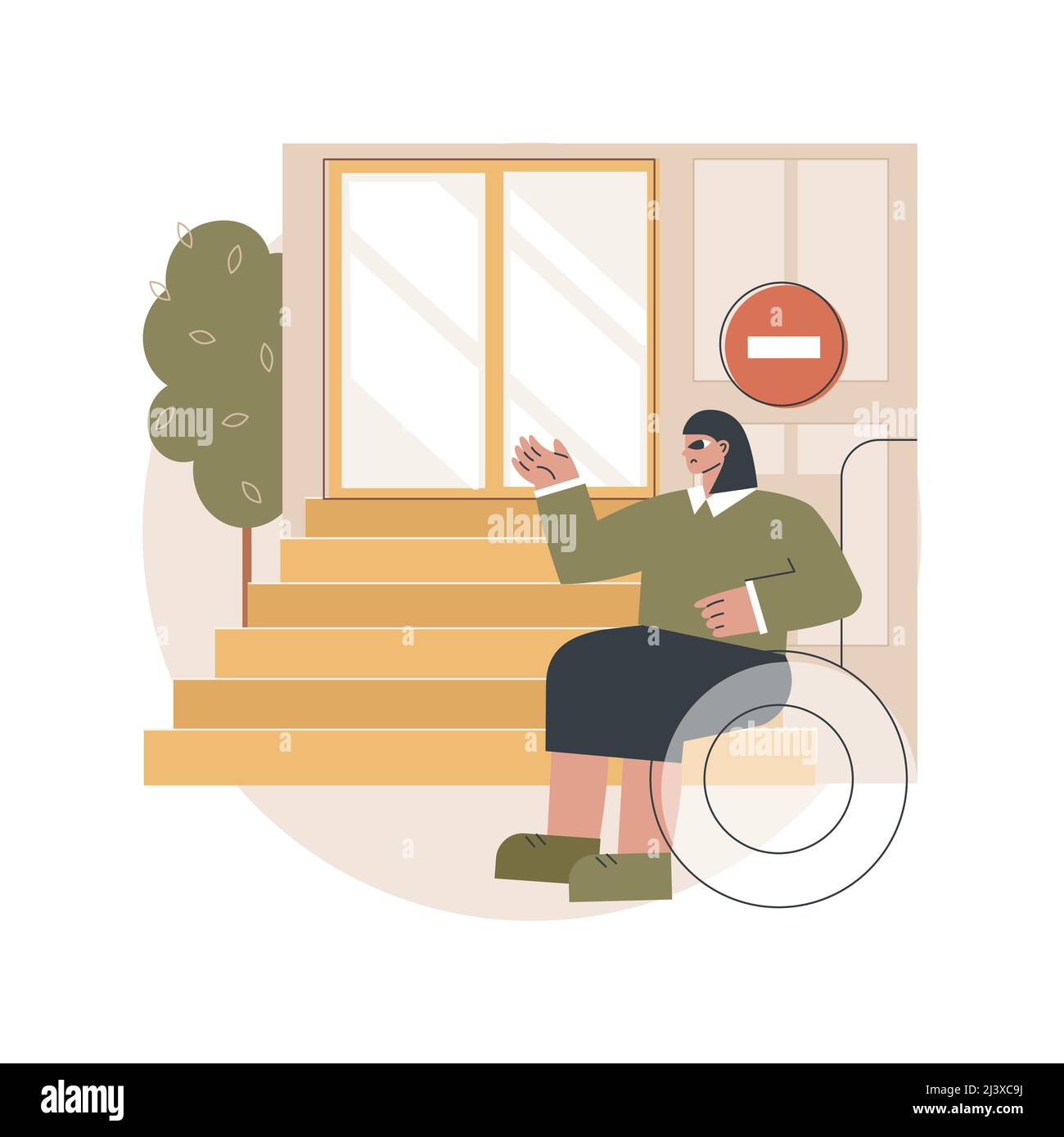 Inaccessible environments abstract concept vector illustration ...