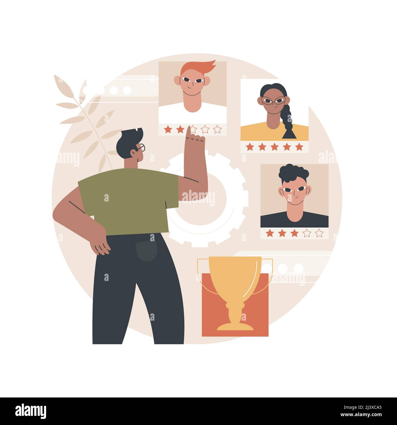 Performance rating abstract concept vector illustration. Performance ...