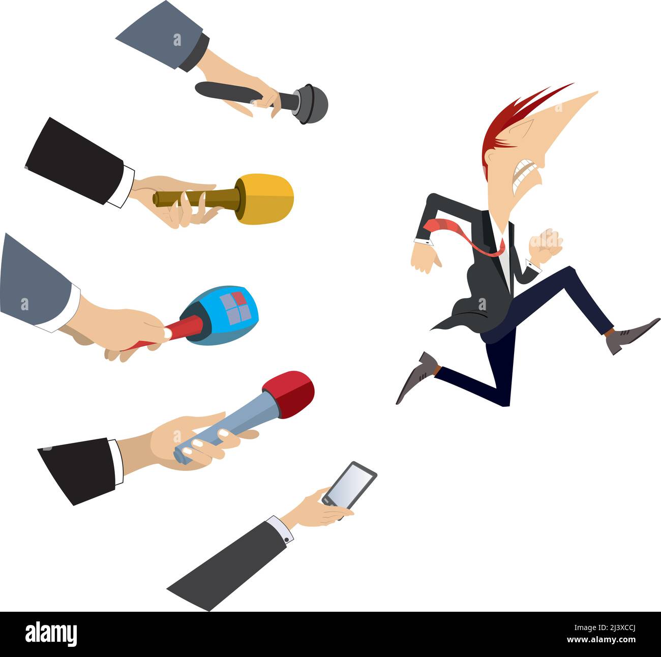 Who is running away with Stock Vector Images - Alamy