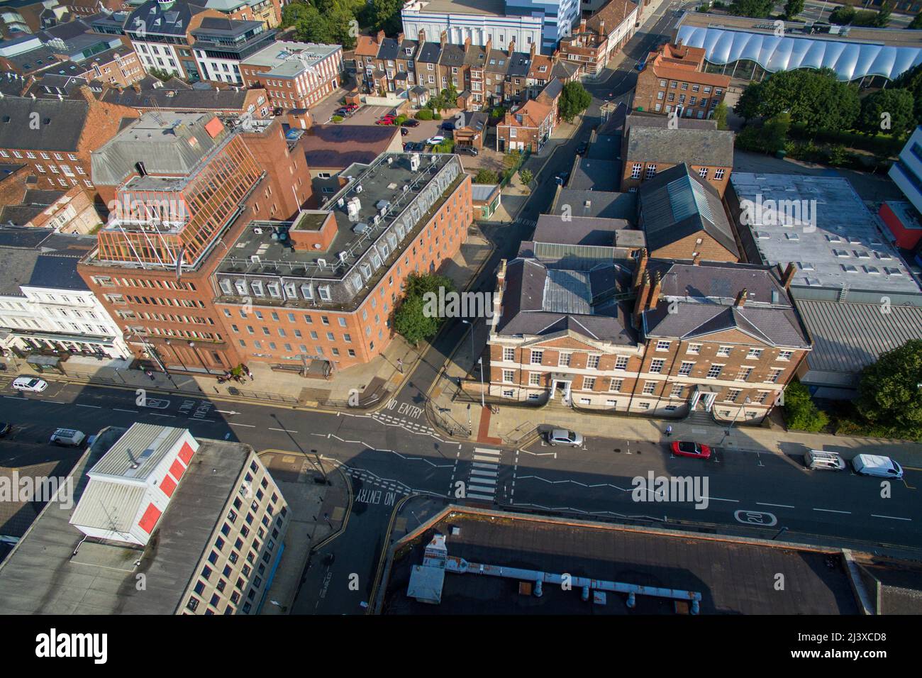 Aerial view hull city centre hi-res stock photography and images - Alamy
