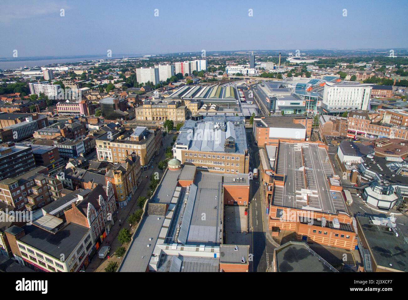 Aerial view hull city centre hi-res stock photography and images - Alamy