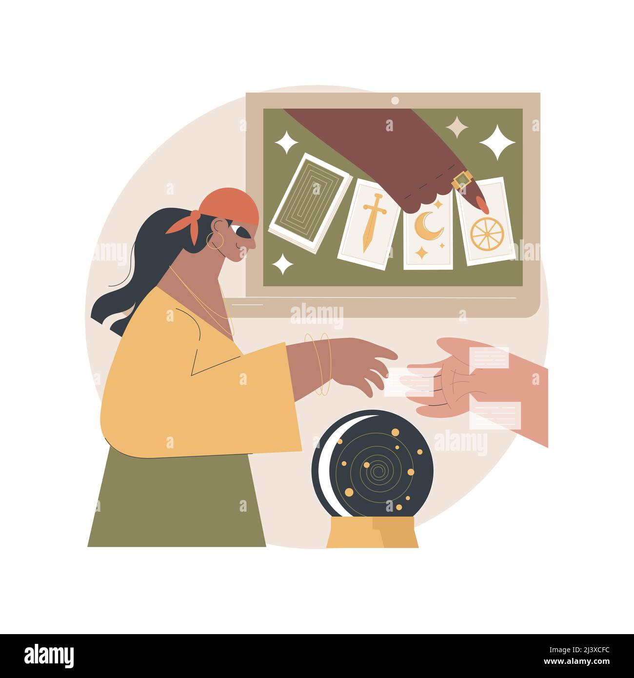 Fortune teller machine Stock Vector Images - Alamy