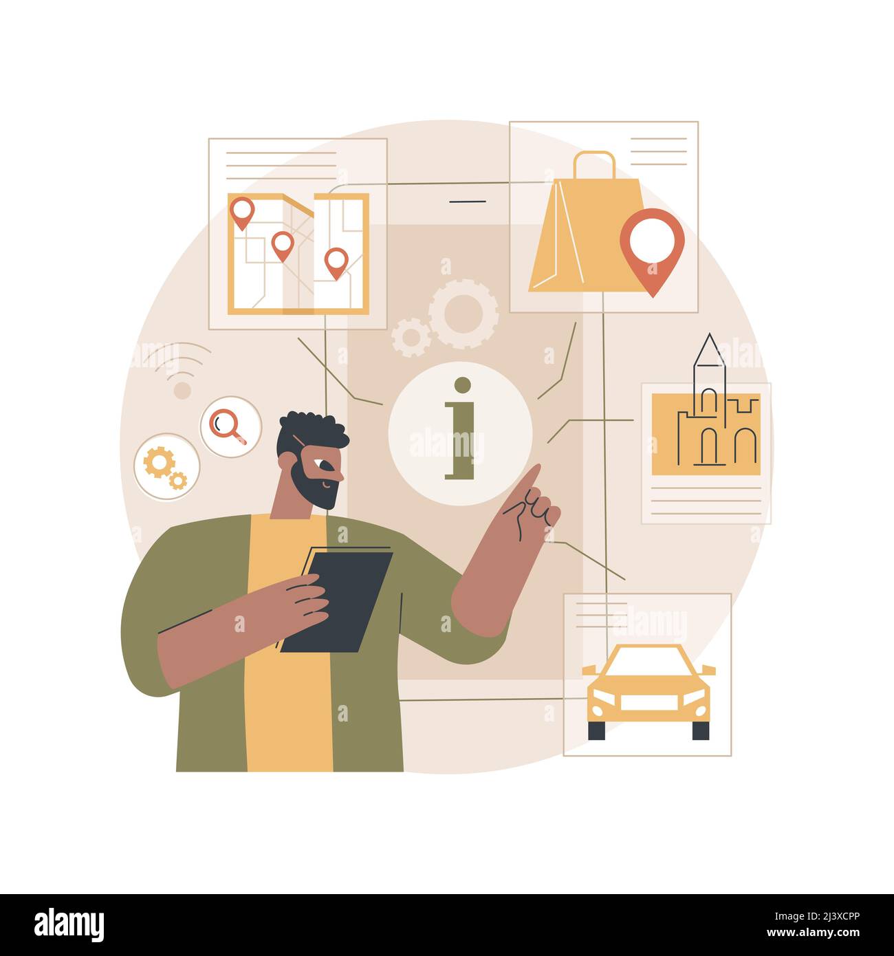 Tour guidebook Stock Vector Images - Alamy