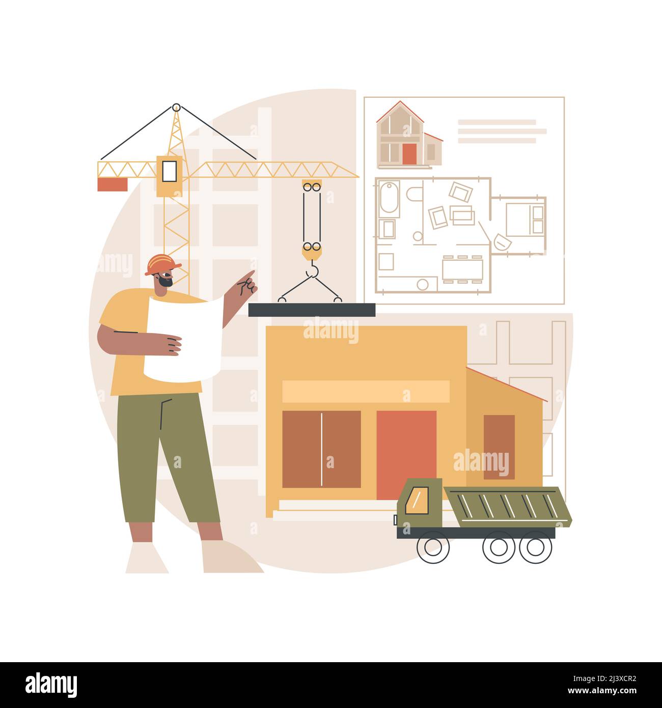 Real estate development abstract concept vector illustration. Property ...
