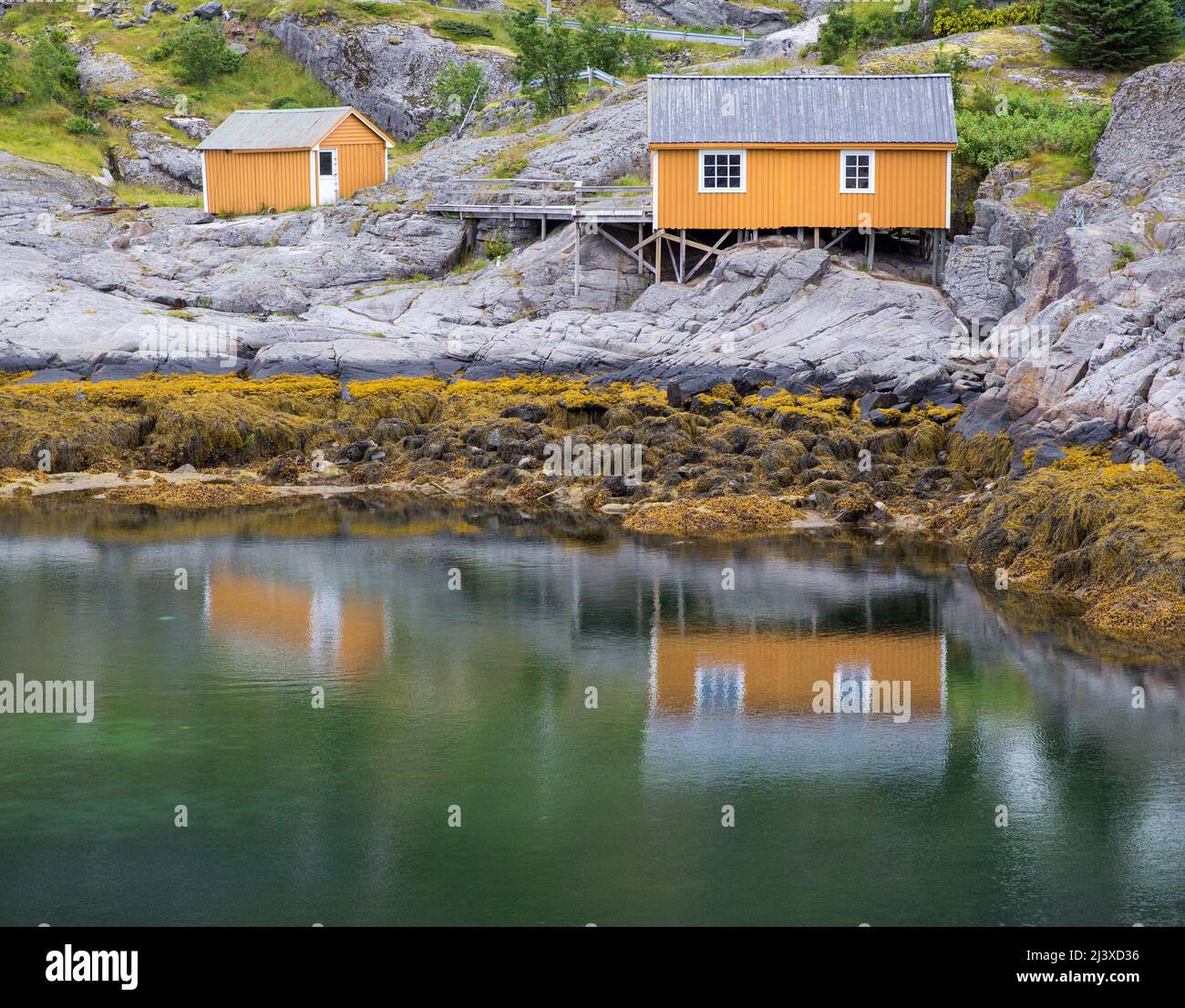 Ochre painted house hi-res stock photography and images - Alamy