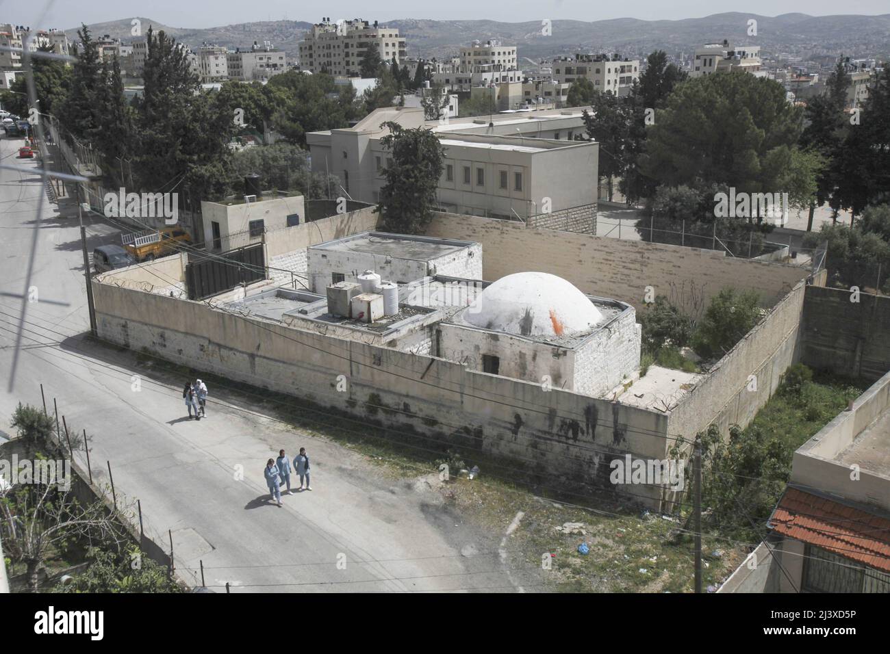 Nablus, Palestine. 10th Apr, 2022. A general view of Joseph's tomb in ...
