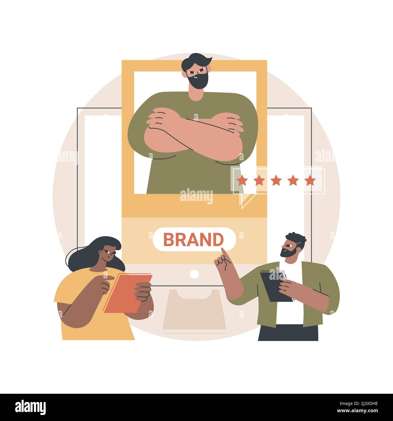 Personal branding abstract concept vector illustration. Self ...