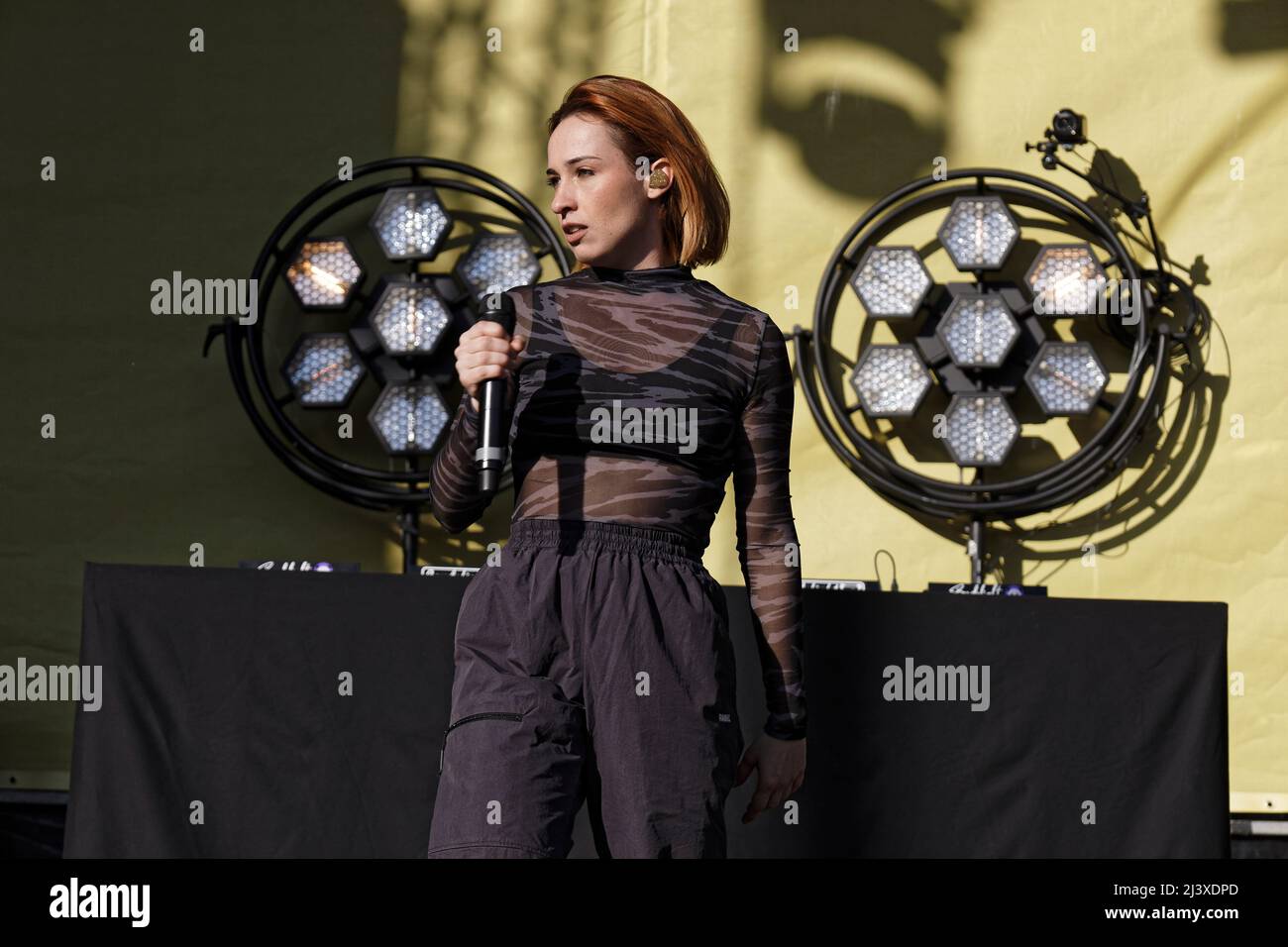 Paris, France. 9th Apr, 2022. Singer Suzane performs during the musical ...