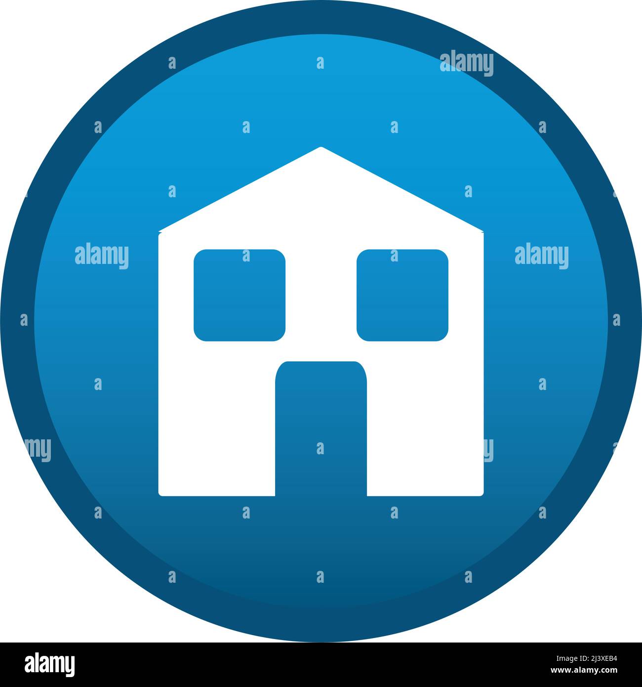 House round media icon on white background - Vector illustration Stock ...