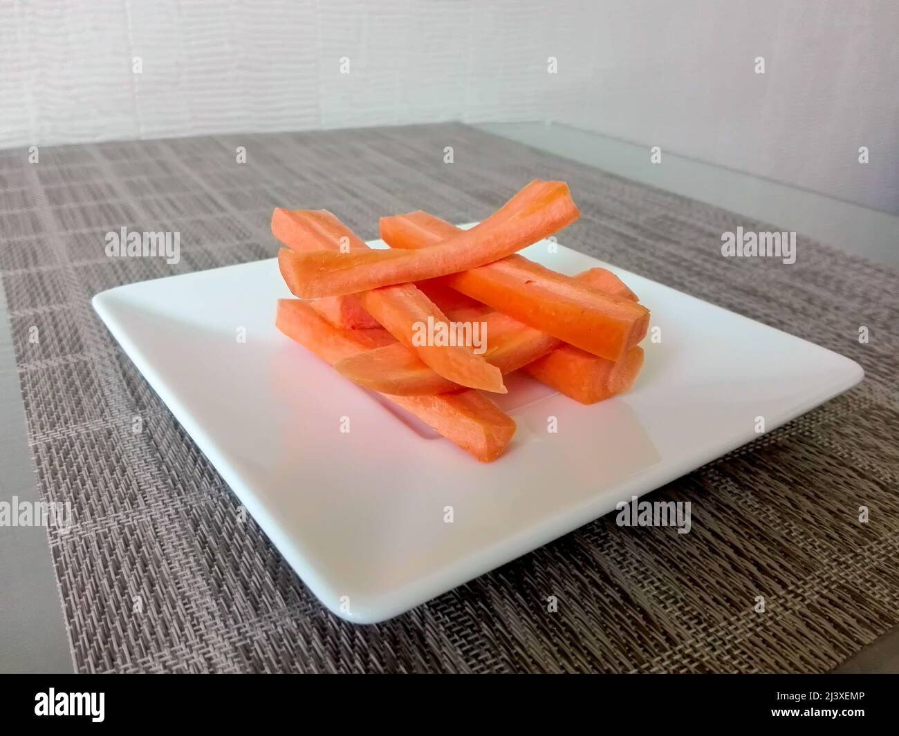 Chopped Carrots On A Plate