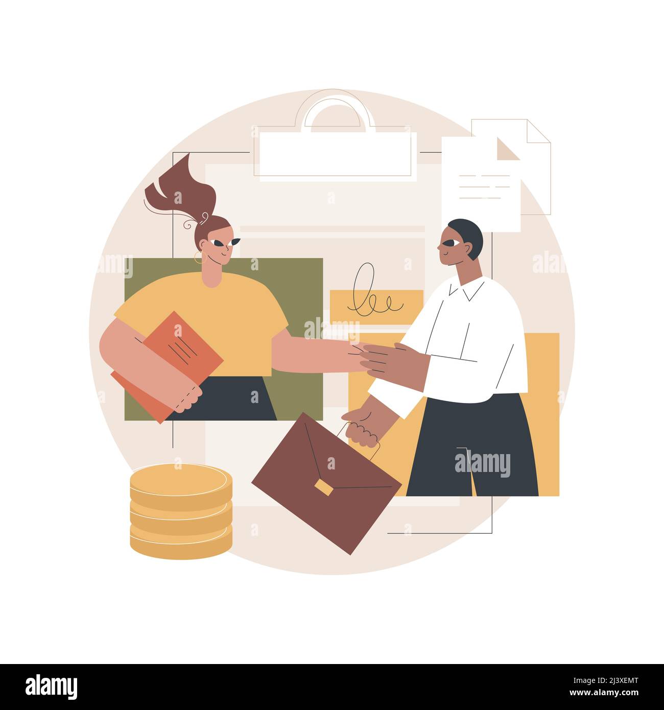 Negotiate cartoon Stock Vector Images - Alamy