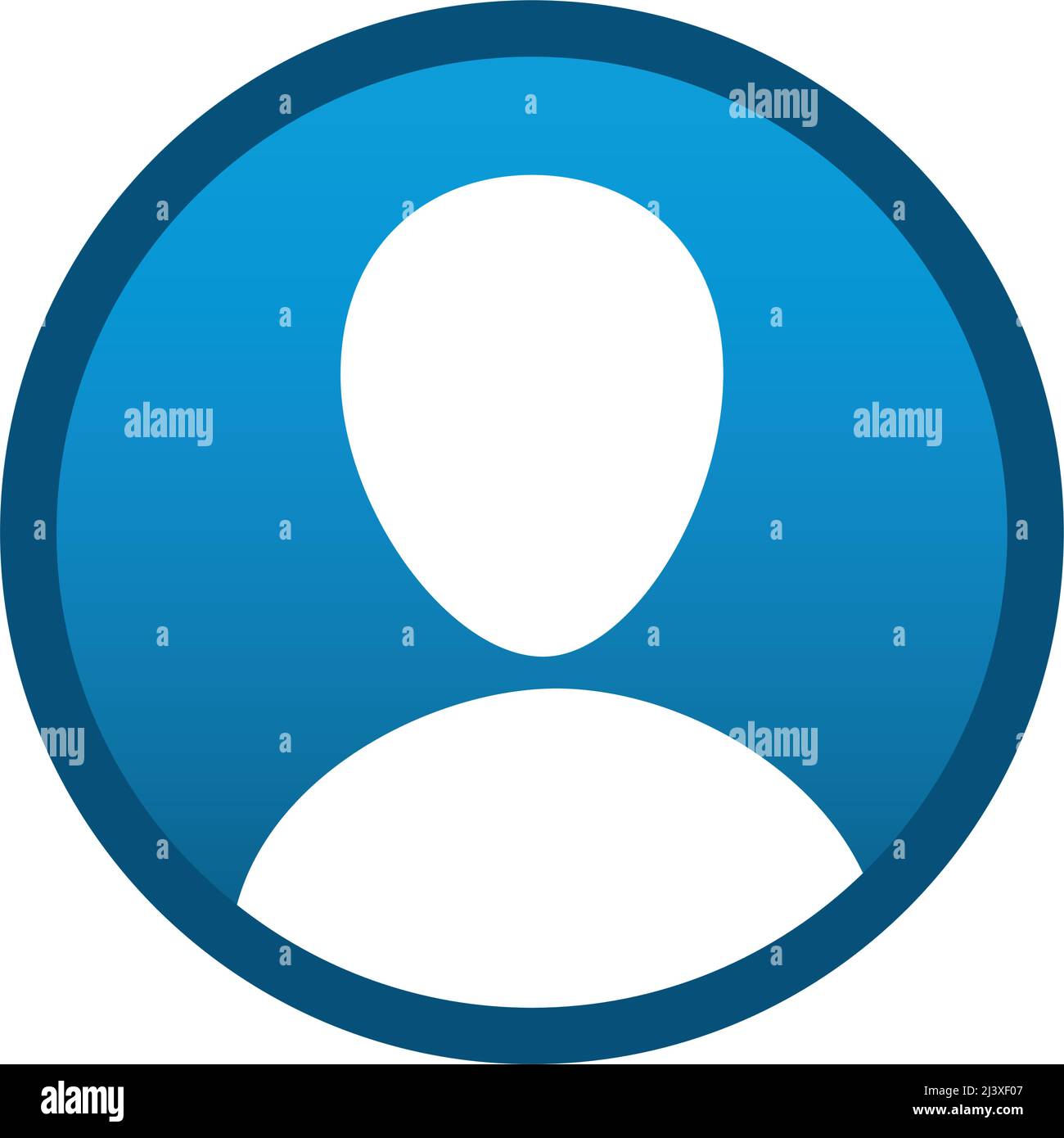 Round media icon man on white background - Vector illustration Stock ...