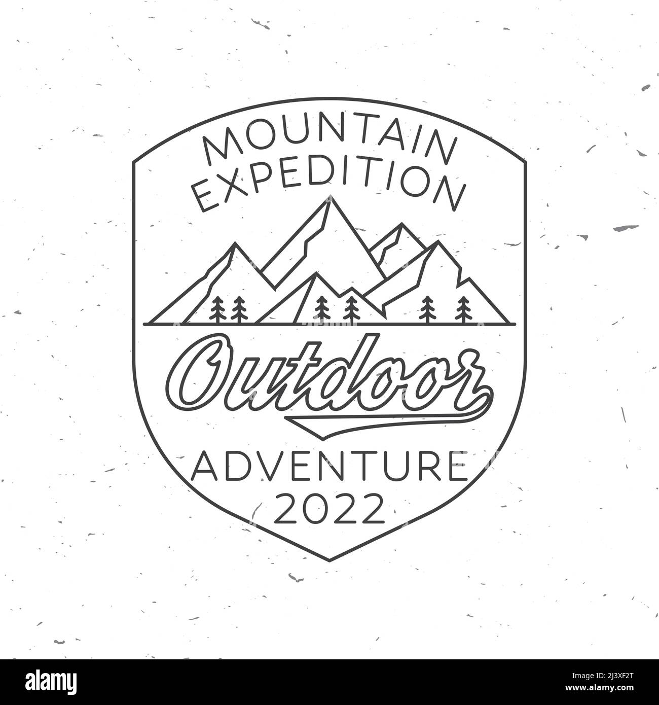 Mountain expedition badge. Vector illustration. Concept for shirt or ...