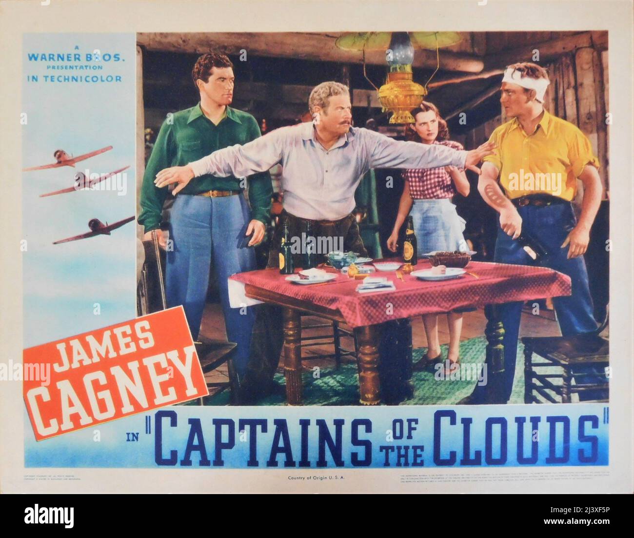 DENNIS MORGAN ALAN HALE BRENDA MARSHALL and JAMES CAGNEY in CAPTAINS OF ...
