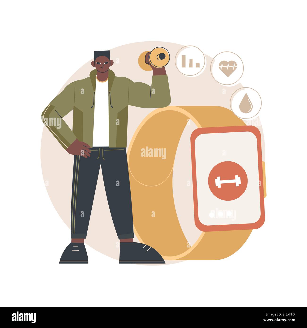 Smart training abstract concept vector illustration. Smart training ...