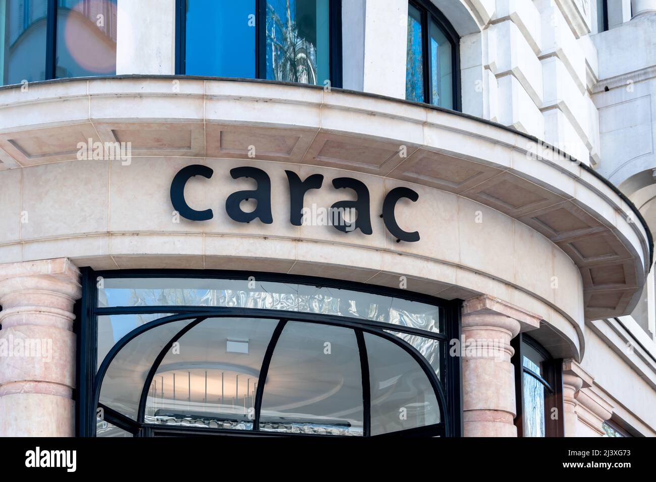 Exterior view of the headquarters of Carac, a French mutual savings ...