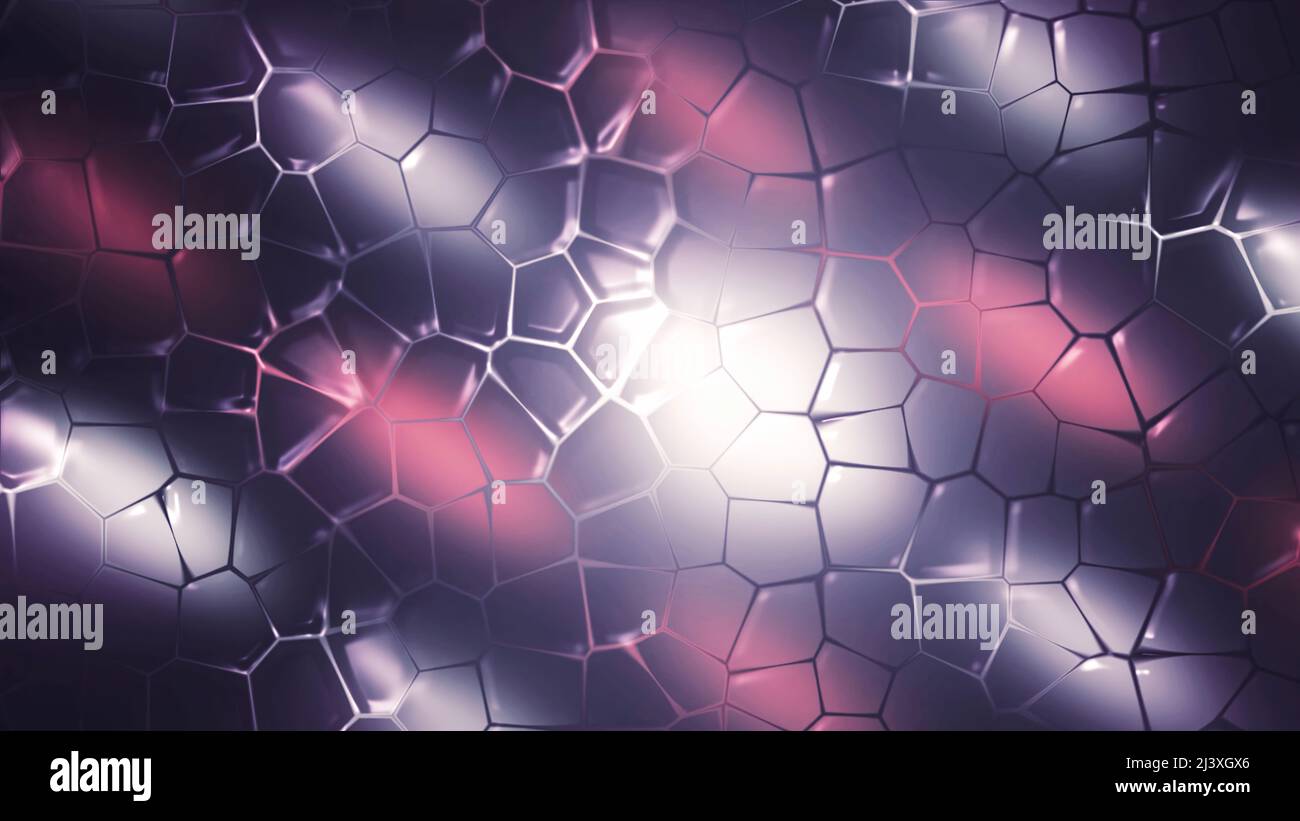 Moving mosaic pattern with bubbles. Motion. Colorful background with ...