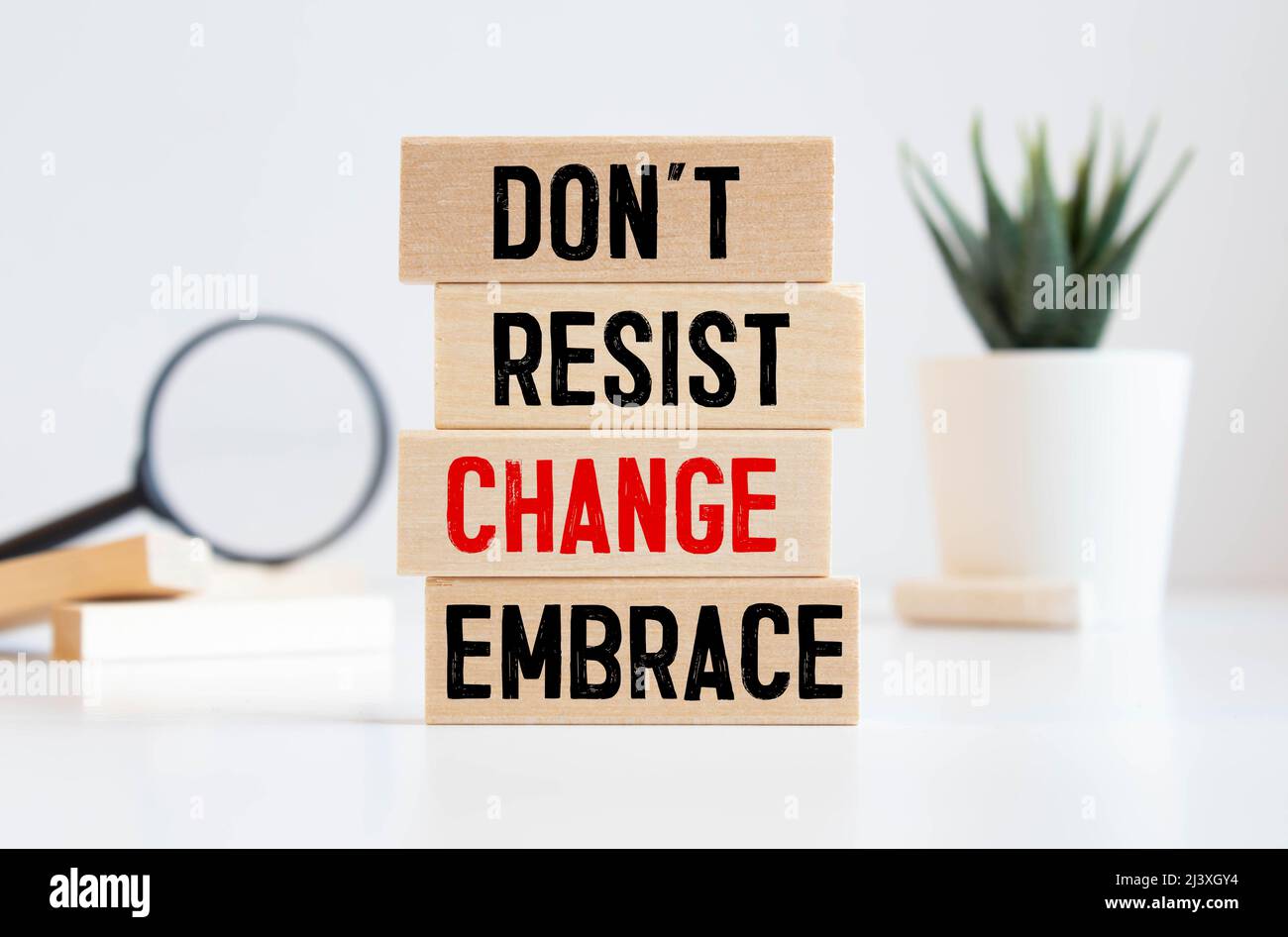 Word writing text Don T Resist Change Embrace It. Business concept for ...
